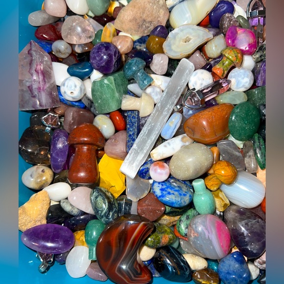 Art | Crystal Confetti Scoop 12lb Tumbled Raw Natural Stones Quartz ...